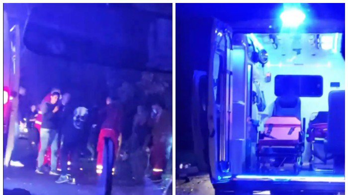 PRVI SNIMAK SA MESTA NESREĆE U KOJOJ JE STRADALA DEVOJKA: Hitna odvozi povređene, DECA iz ...