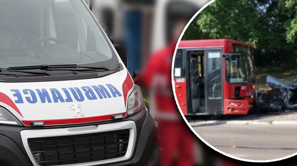 SAOBRAĆAJKA U BEOGRADU - Sudar autobusa kod Hrama Svetog Save | pink.rs