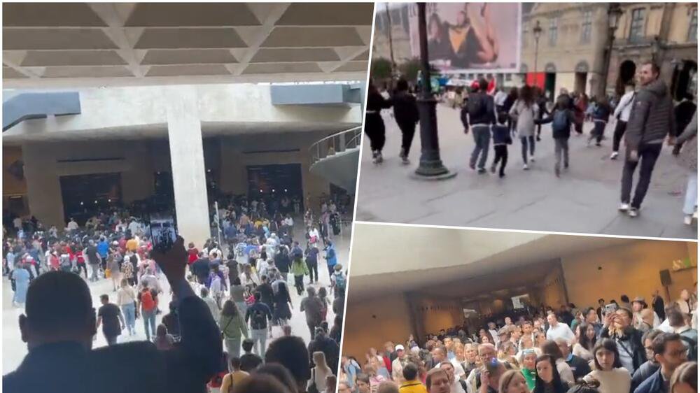 POJAVILI SE PRVI SNIMCI HAOSA U LUVRU, KOLONE LJUDI TRČE ULICAMA! Raste panika nakon napada ...