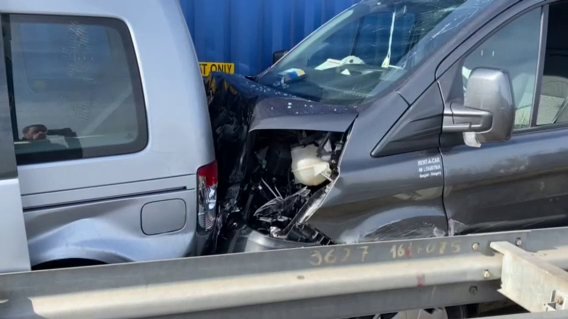 Lančani sudar na auto-putu kod Tošinog bunara: Slupano pet vozila ...
