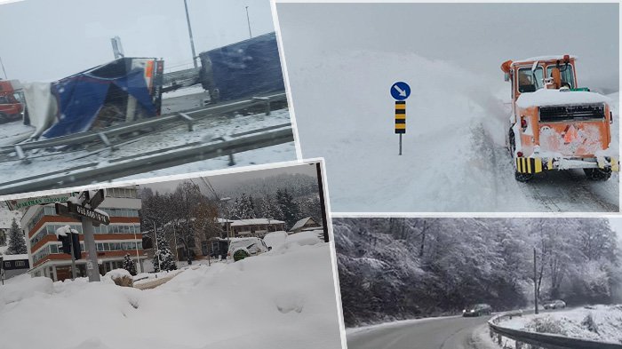 SNEG OKOVAO SRBIJU, SMETOVI VIŠI OD METRA - Na putevima kolaps ...