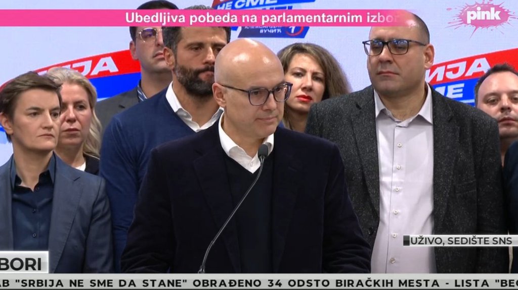 pink.rs | VUČEVIĆ: SNS je osvojio 47,7 odsto glasova - Imaćemo najmanje ...