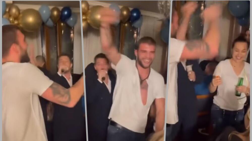 OVAKO SU NOĆAS SLAVILI RAŽNATOVIĆI! Lom u vili: Veljko kitio trubače ...