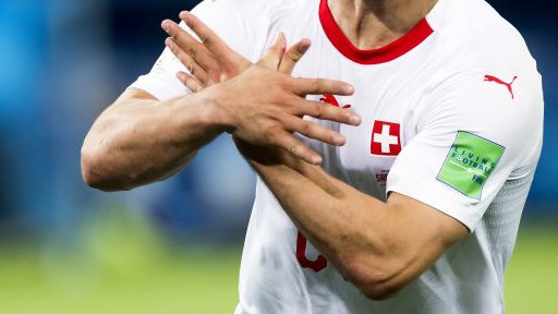 PROVOKACIJA PRED POČETAK MEČA SRBIJA - ŠVAJCARSKA! Dvoglavi orao ...