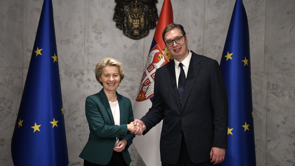 Fon der Lajen razgovarala sa Vučićem o KiM i evropskom putu Srbije ...