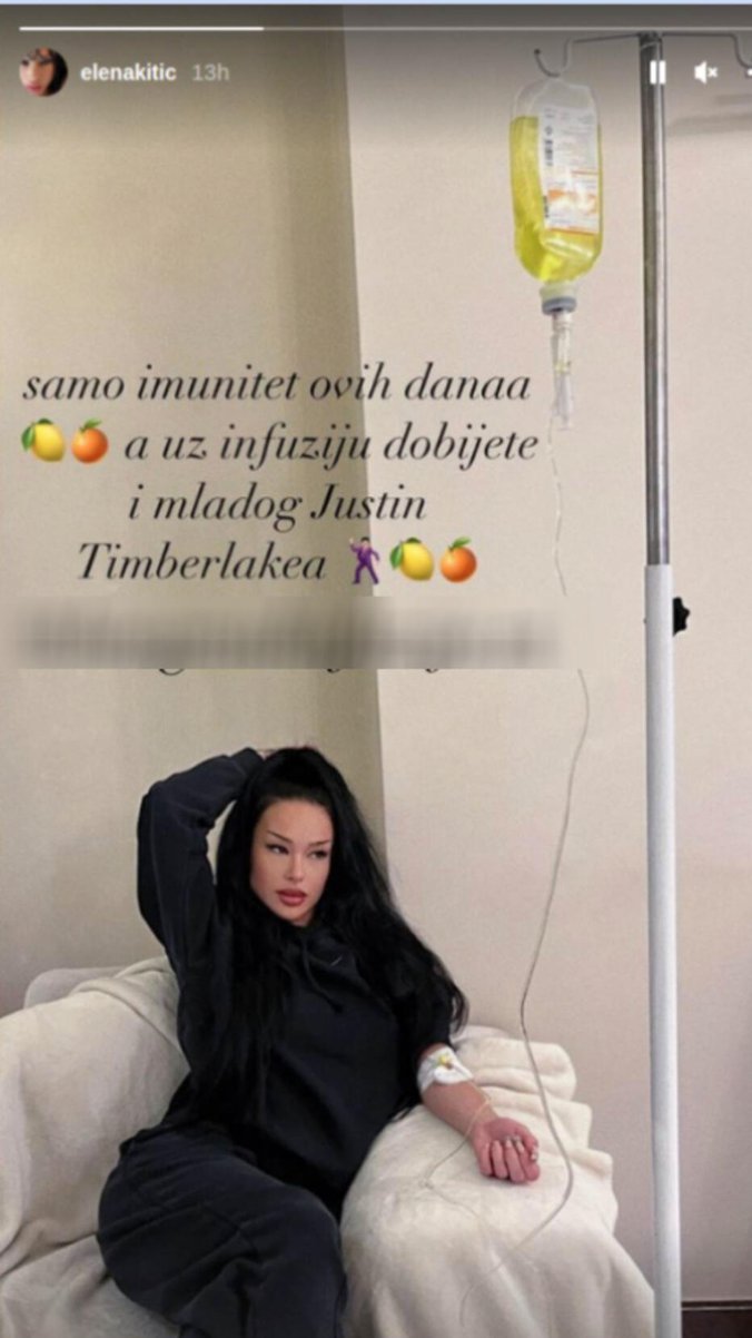 pink.rs | ELENA KITIĆ ZAVRŠILA NA INFUZIJI! Miletova ćerka ZABRINULA pratioce, pa otkrila kako ...