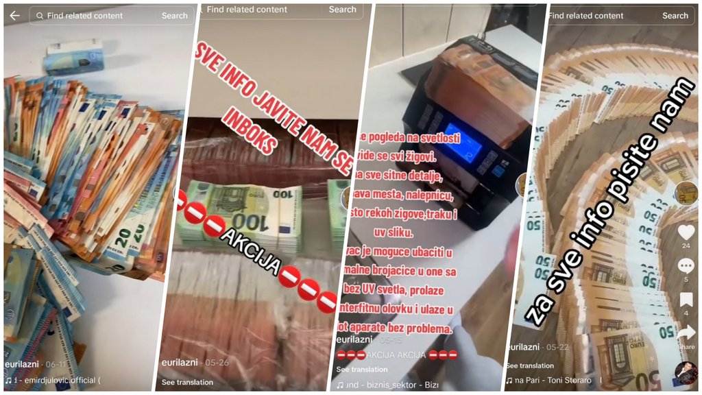 PREVARA VEKA! SKANDALOZAN NALOG NA TIKTOKU: Prodaju lažan novac koji ...