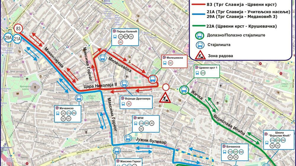 pink.rs | MENJA SE TRASA GRADSKOG PREVOZA KROZ CRVENI KRST: Nema trole ...