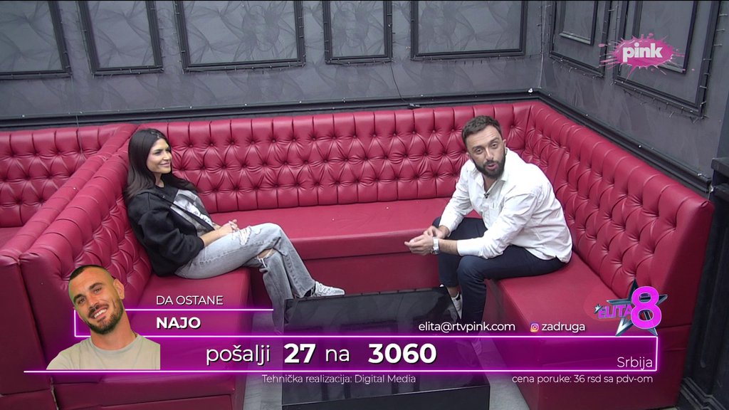 Trk na Pink: Jelena Ilić upravo je stigla u Šuša bar kako bi otvorila dušu voditelju Darku ...