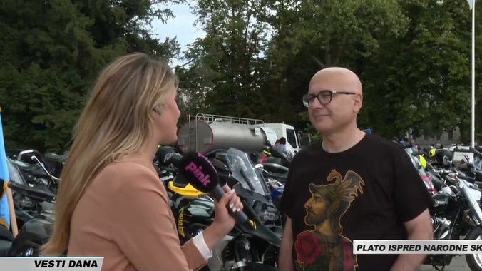 'Vreme je da se svira kraj teroristima i blokaderima' Miloš Vučević sa bajkerima stigao u ...