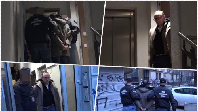 EVO KAKO JE UHAPŠEN ALEKSANDAR PAPIĆ: Izveli ga iz luksuzne zgrade na Vračaru sa lisicama na ...