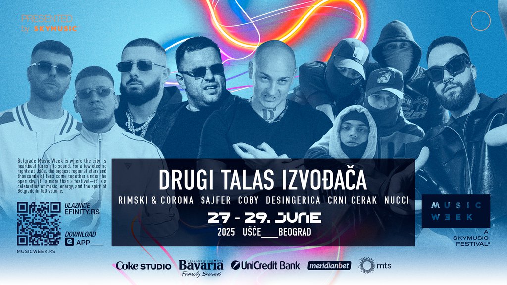 MUZIČKA EKSPLOZIJA na UŠĆU uz Belgrade Music Week 25! Objavljen drugi ...