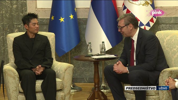 UŽIVO NA TV PINK I PINK.RS! VUČIĆ SE SASTAO SA LIN DANOM: Predsednik ...